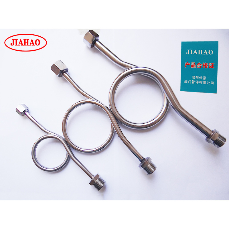 YZF1-18 G1/2外-M20*1.5内 14*2 不锈钢压力表缓冲管 仪表冷凝圈-阿里巴巴