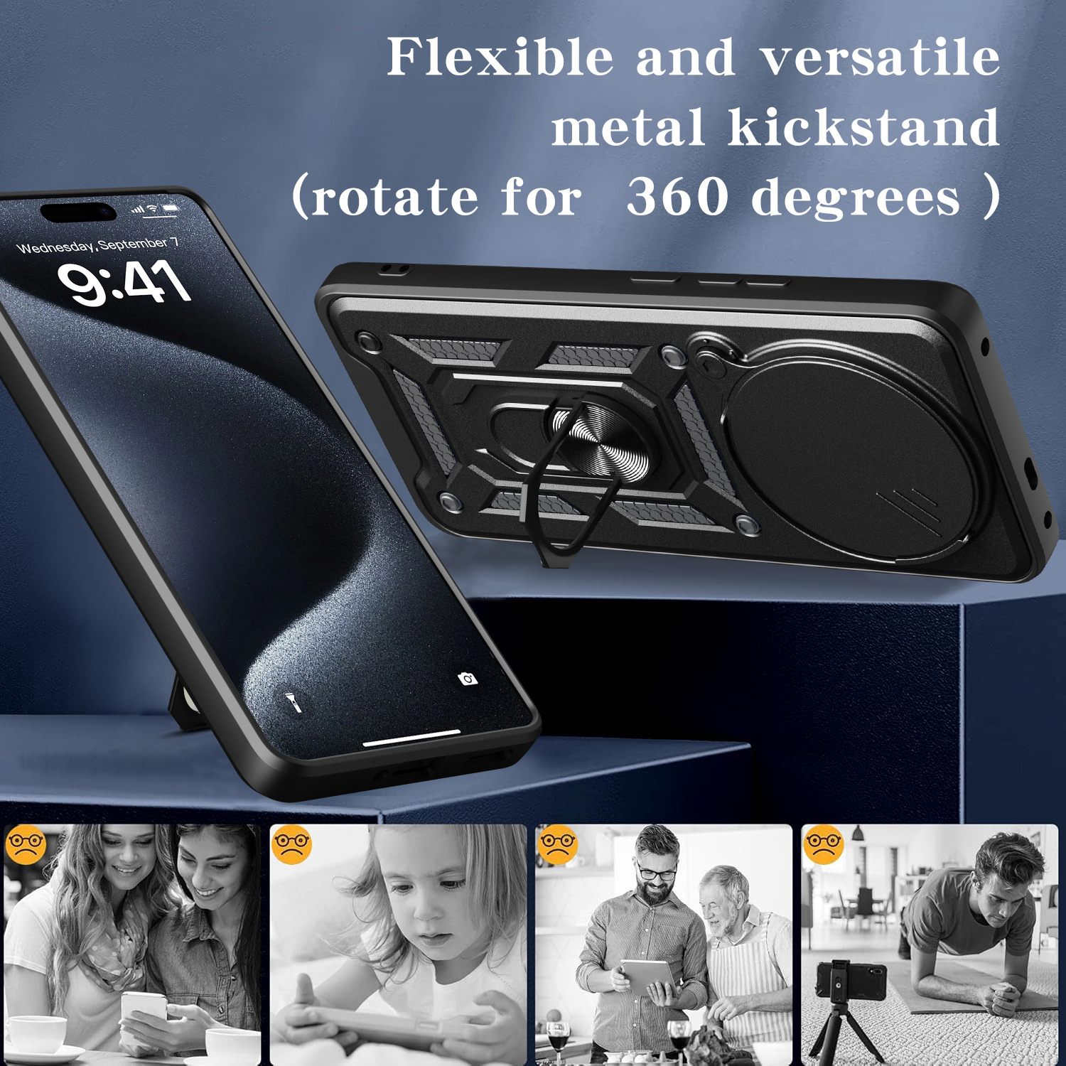 适用华为荣耀X60Pro顺甲推窗手机壳荣耀X50支架X9C防摔X9B保护套-阿里巴巴