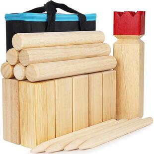 Backyard Game Set Wooden Block Tossing Game Set with-阿里巴巴