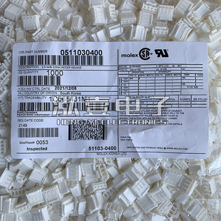 Molex连接器 51103-0400 511030400 胶壳4P 原装现货 一个起拍-阿里巴巴