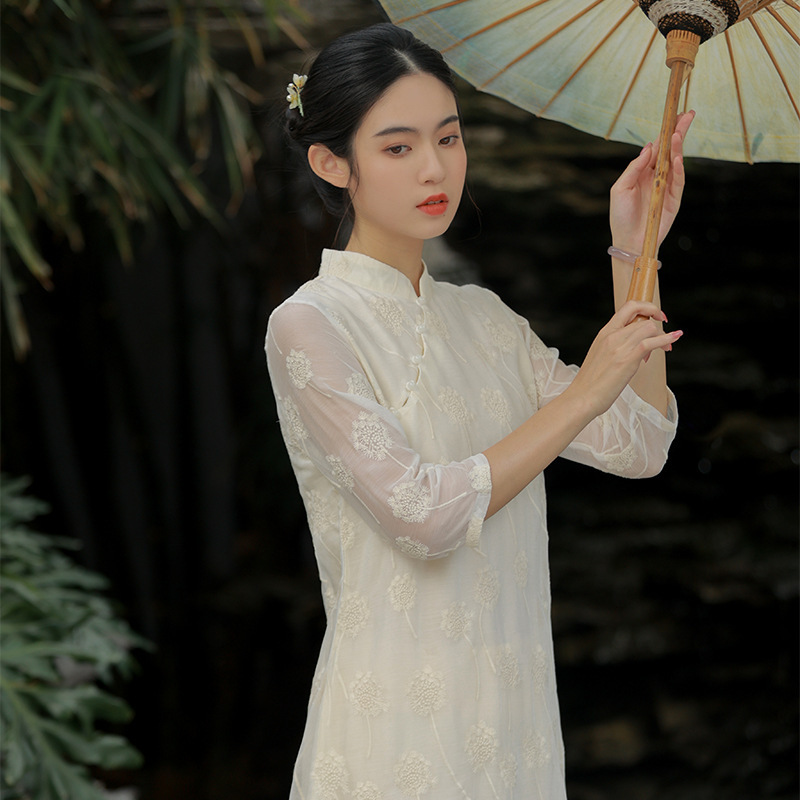 restoring ancient ways Qipao Chinese dress retro cheongsam for women ...