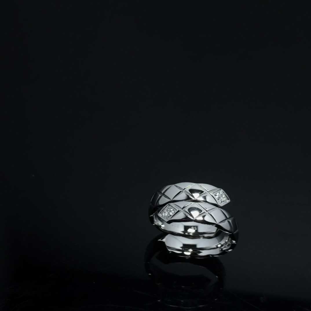 欧美新款时尚coco戒指菱格纹X交叉形宽版指镀18k玫瑰金色CNC精雕-阿里巴巴