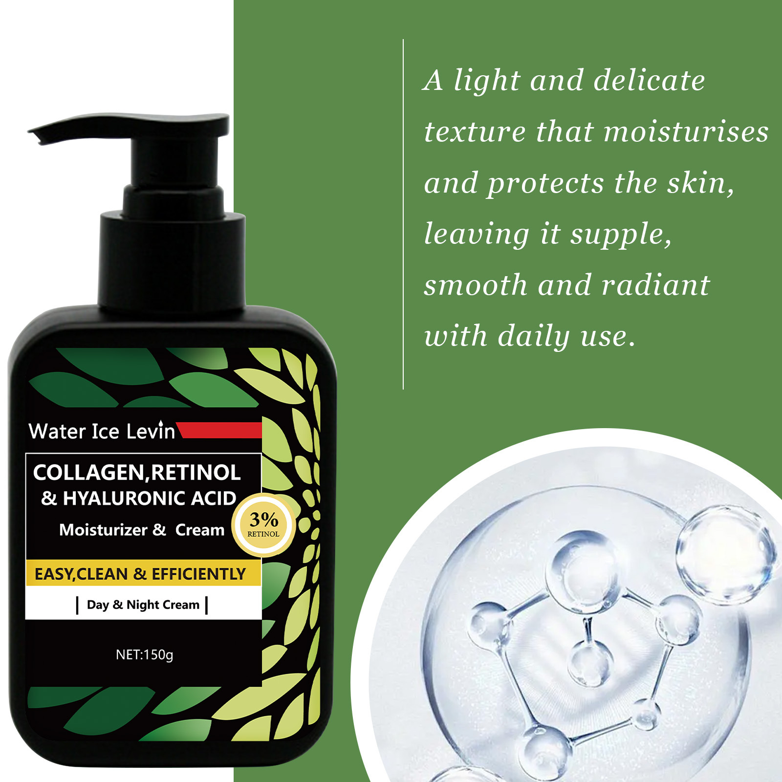 Water Ice Levin润肤肌肤补水保湿面霜外贸批发150g-阿里巴巴