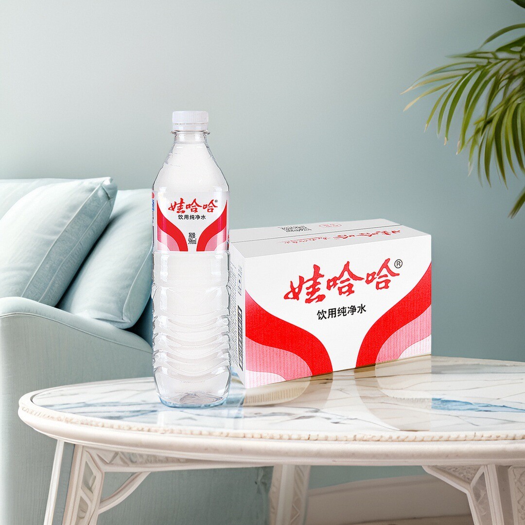娃哈哈晶钻水饮用纯净水550mL*24瓶整箱哇哈哈合肥送水非矿泉水-阿里巴巴
