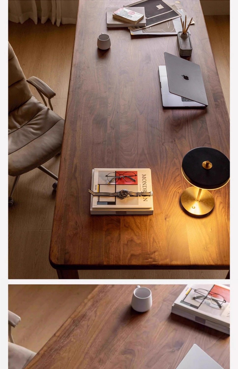 黑胡桃木书桌实木餐桌电脑桌客厅书法桌子家用写字长桌长条工作台-阿里巴巴