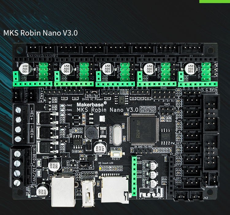 Makerbase MKS Robin Nano V3.1 3D打印机主板 M4内核 TFT触摸屏-阿里巴巴