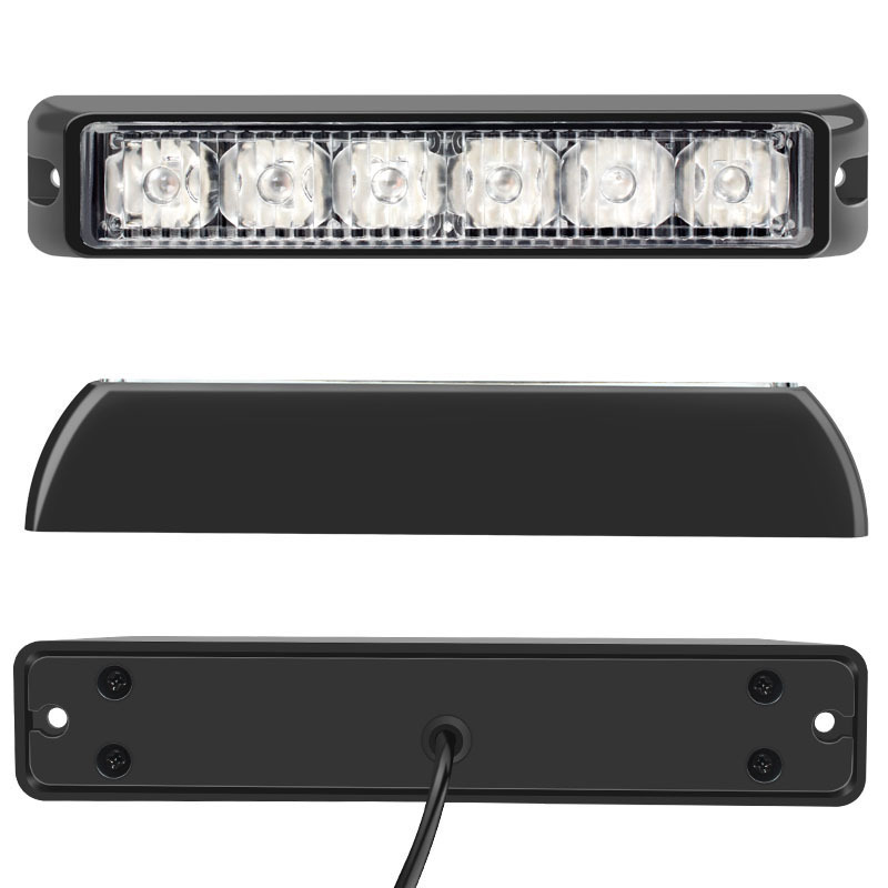 汽车摩托车货车卡车led6灯警示灯侧边频闪爆闪灯12-24v转向工作灯-阿里巴巴