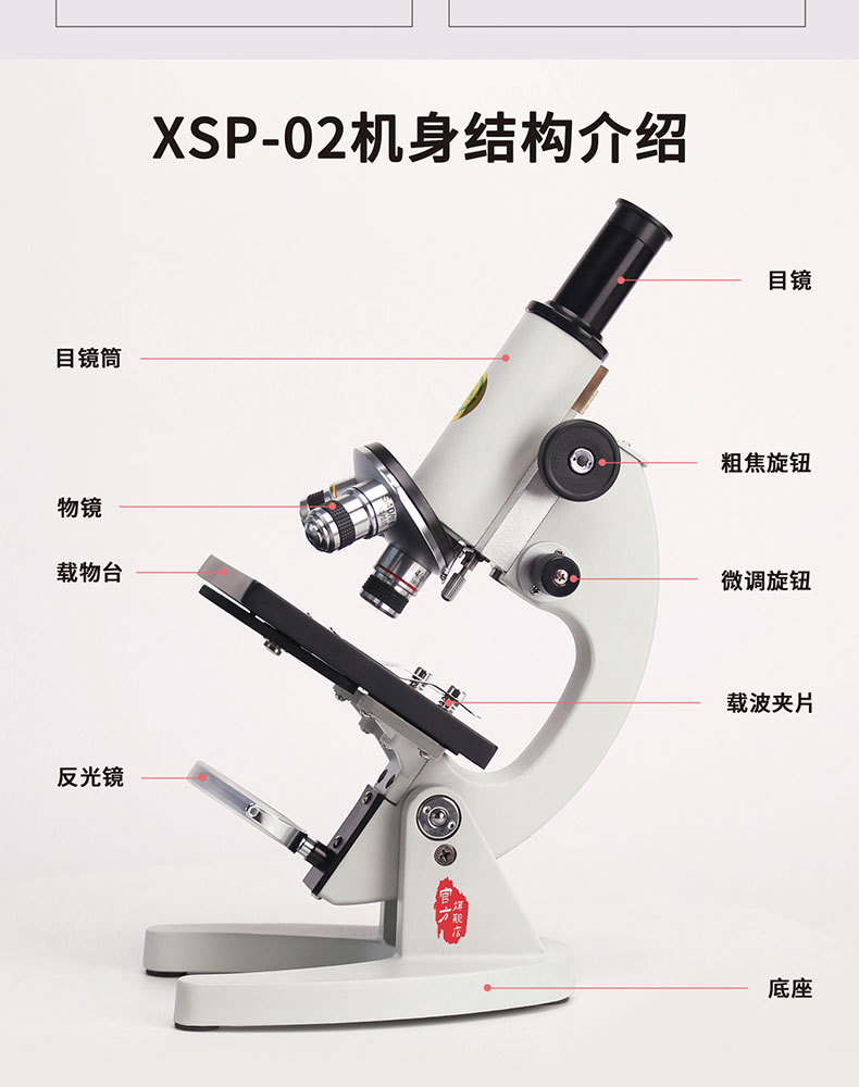 【厂家直发】Phenix凤凰显微镜XSP-02-640倍中小学校学生教学机型-阿里巴巴