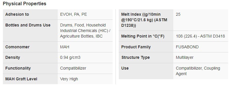 陶氏杜邦Fusabond M603 LDPE马来酸酐接枝低密度聚乙烯 薄膜挤出-阿里巴巴