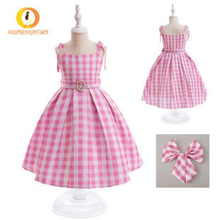 芭比cos服 2023真人电影Barbie连衣裙子ken万圣节儿童cosplay服装-阿里巴巴