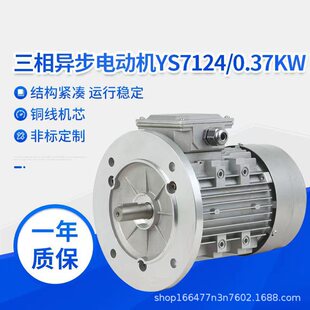 YS系列三相异步电动机 YS7124/0.37KW铝壳电机 380V小型交流电机-阿里巴巴