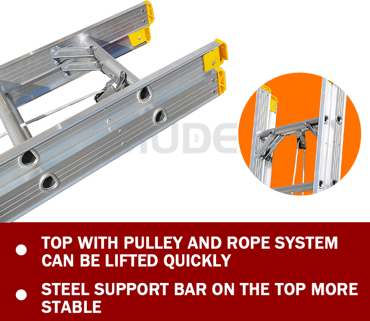 Aluminum ladder extension ladder extendable ladder 7.2m-12m-阿里巴巴