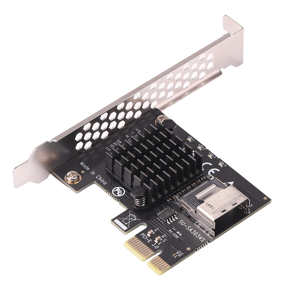 PCIE 转 Mini SAS SFF-8087 转接卡硬盘扩展卡SATA 6GB接口-阿里巴巴