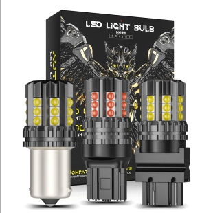 DXZ汽车LED转向灯解码1156 1157 T205 3030 24SMD防频闪倒车灯泡-阿里巴巴