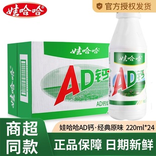 ad钙奶220ml*24瓶整箱饮料哇哈哈风味牛奶饮品过年送礼年货-阿里巴巴