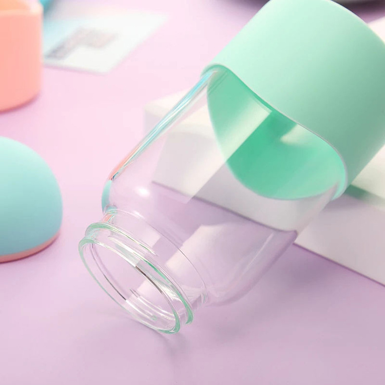 Creative Cute Rabbit Glass Women's Portable Student Water Cup Korean ...