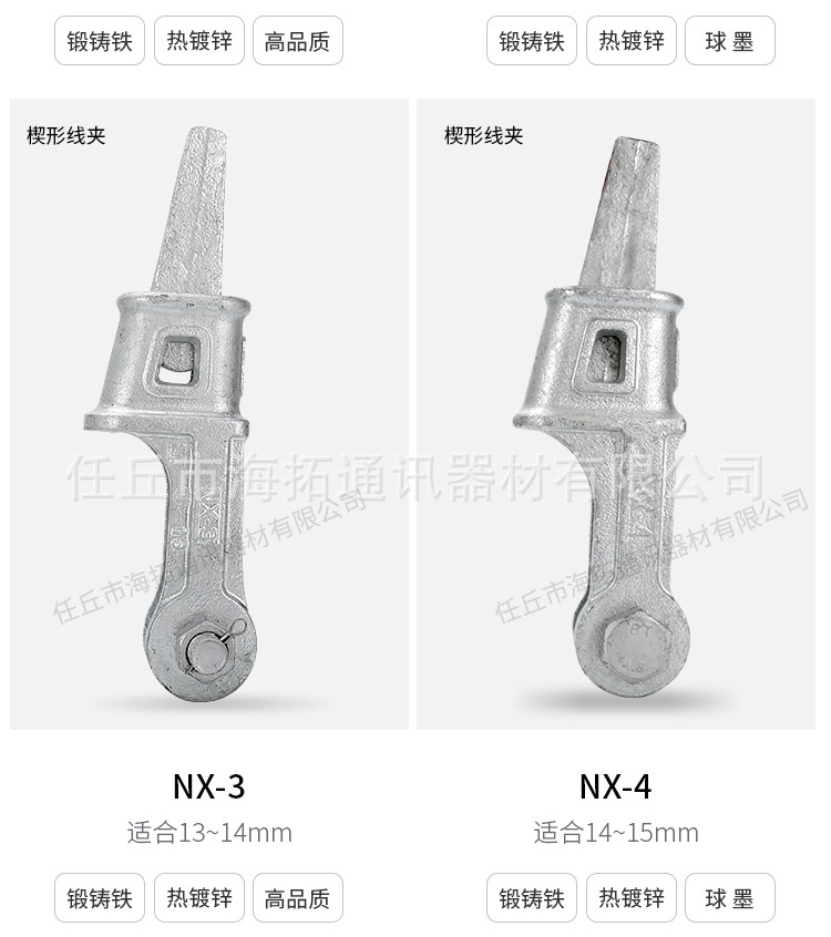 国网电力金具可调式NUT线夹楔形线夹NX-2拉线上下把UT-2 UT-3UT-4-阿里巴巴