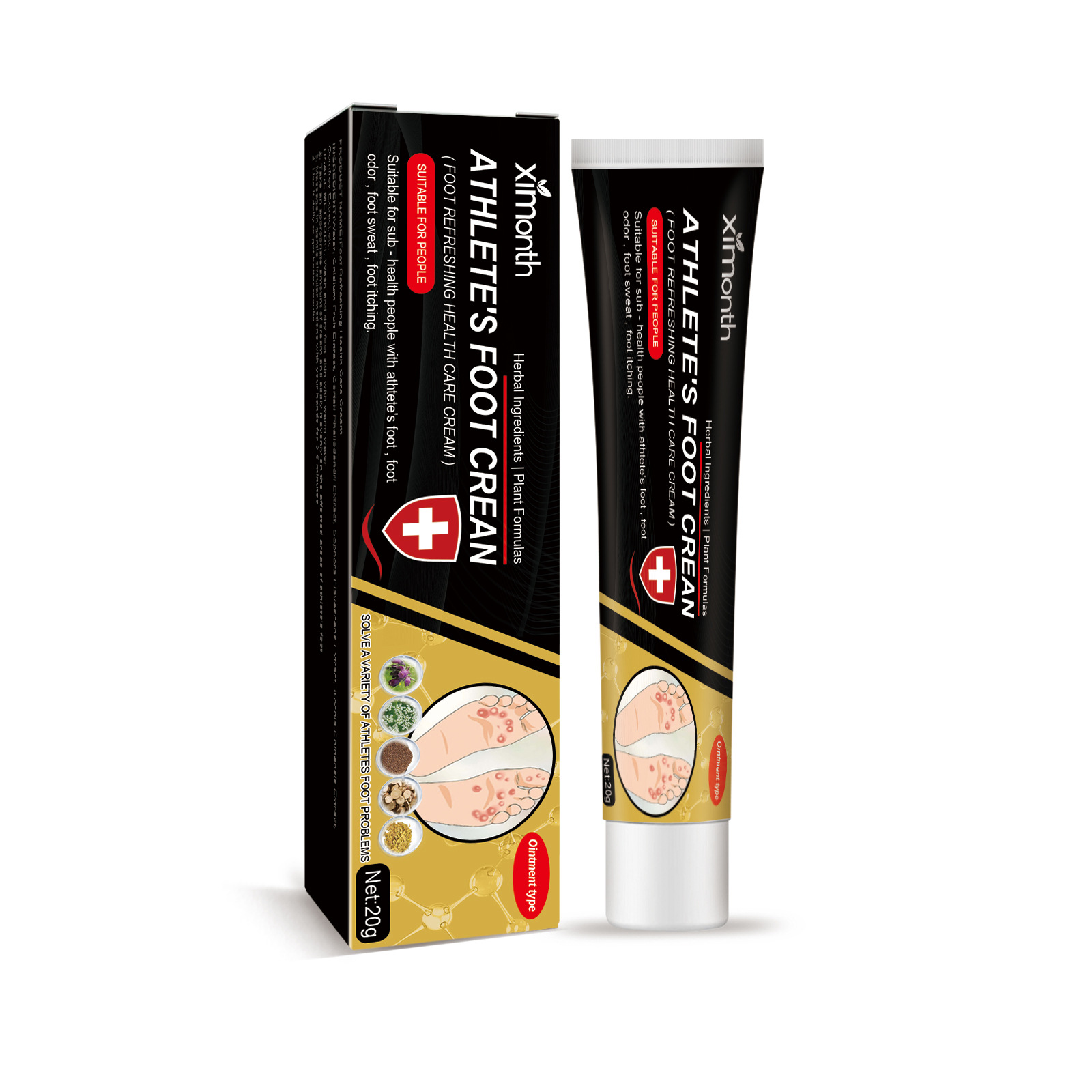 Ximonth Deodorant for Removing Feet Odor Rotten Foot Yam Anti Itching, Dry and Skinless Care ...