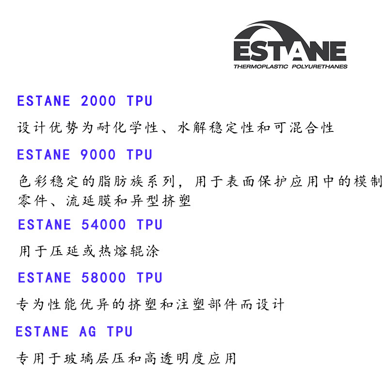 ESTANE 2102 75A 路博润 透明耐化学性TPU 热塑性聚氨酯-阿里巴巴