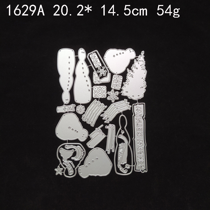 圣诞老人雪人切割刀模cutting dies scrapbooking压花刀模-阿里巴巴