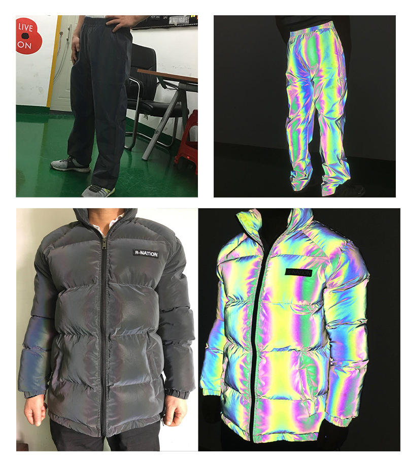 工厂红紫光幻彩反光面料涤沦春亚纺服装高亮炫彩彩虹反光面料-阿里巴巴