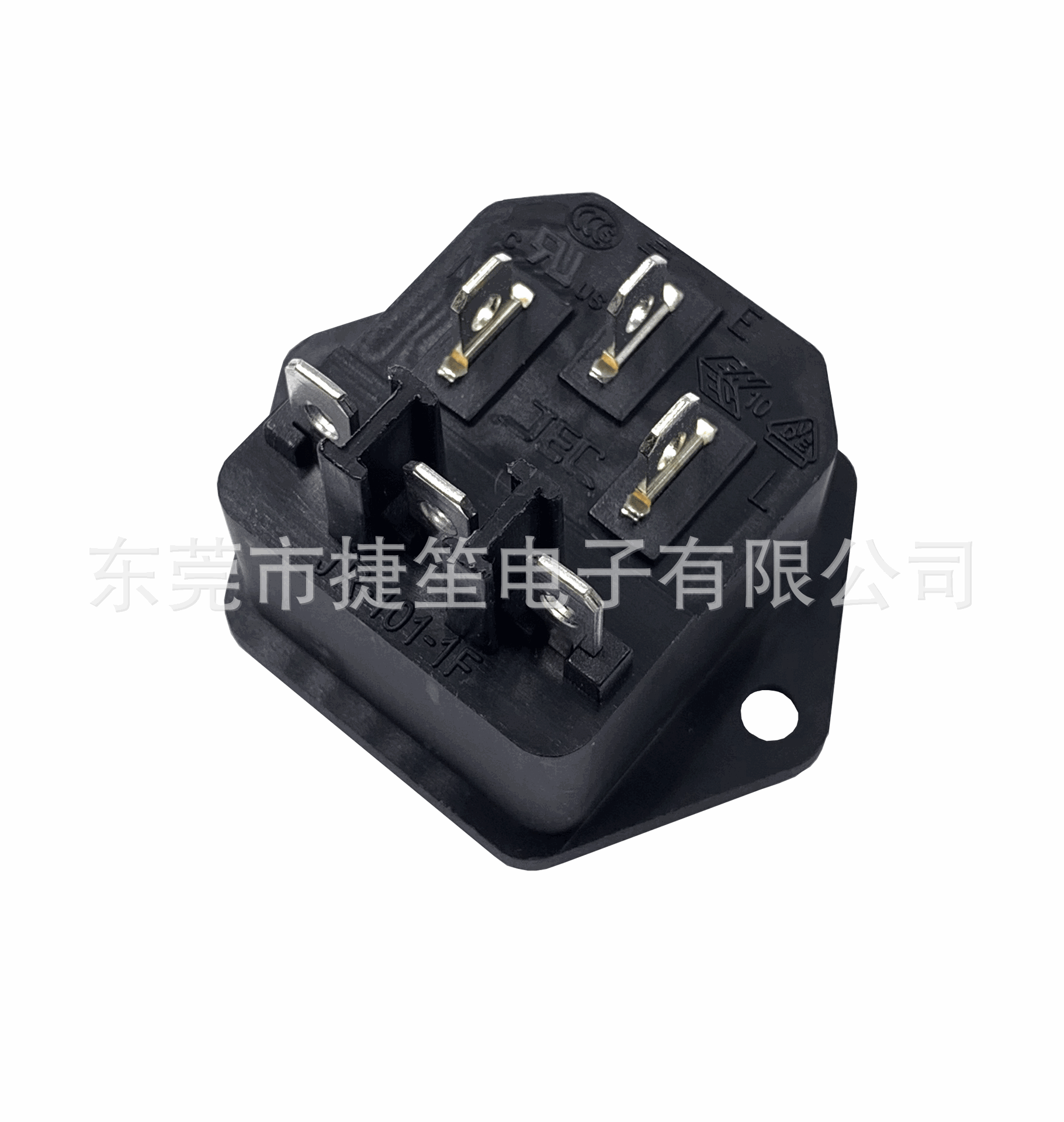 台湾JEC插座JR-101-1F(N)可切换电压插座 音响专用插座螺丝孔固定-阿里巴巴