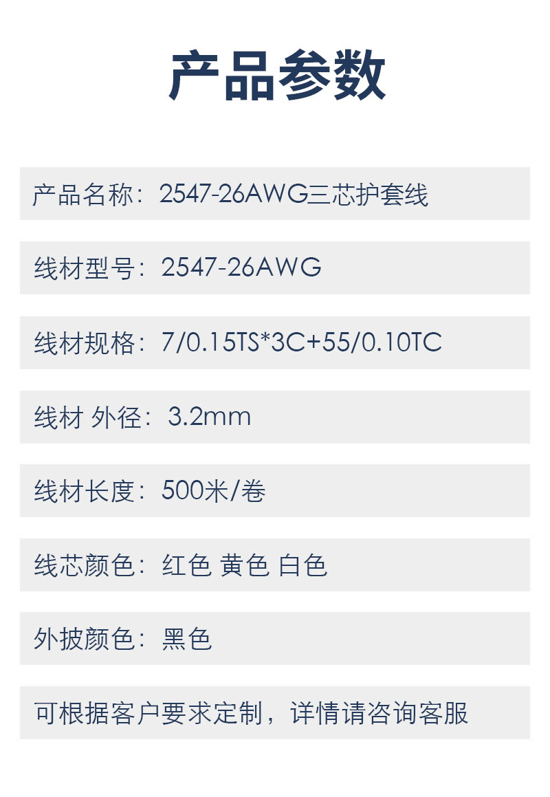 义高2547-26awg多芯屏蔽线3芯镀锡铜带编织缠绕信号控制线音频线-阿里巴巴