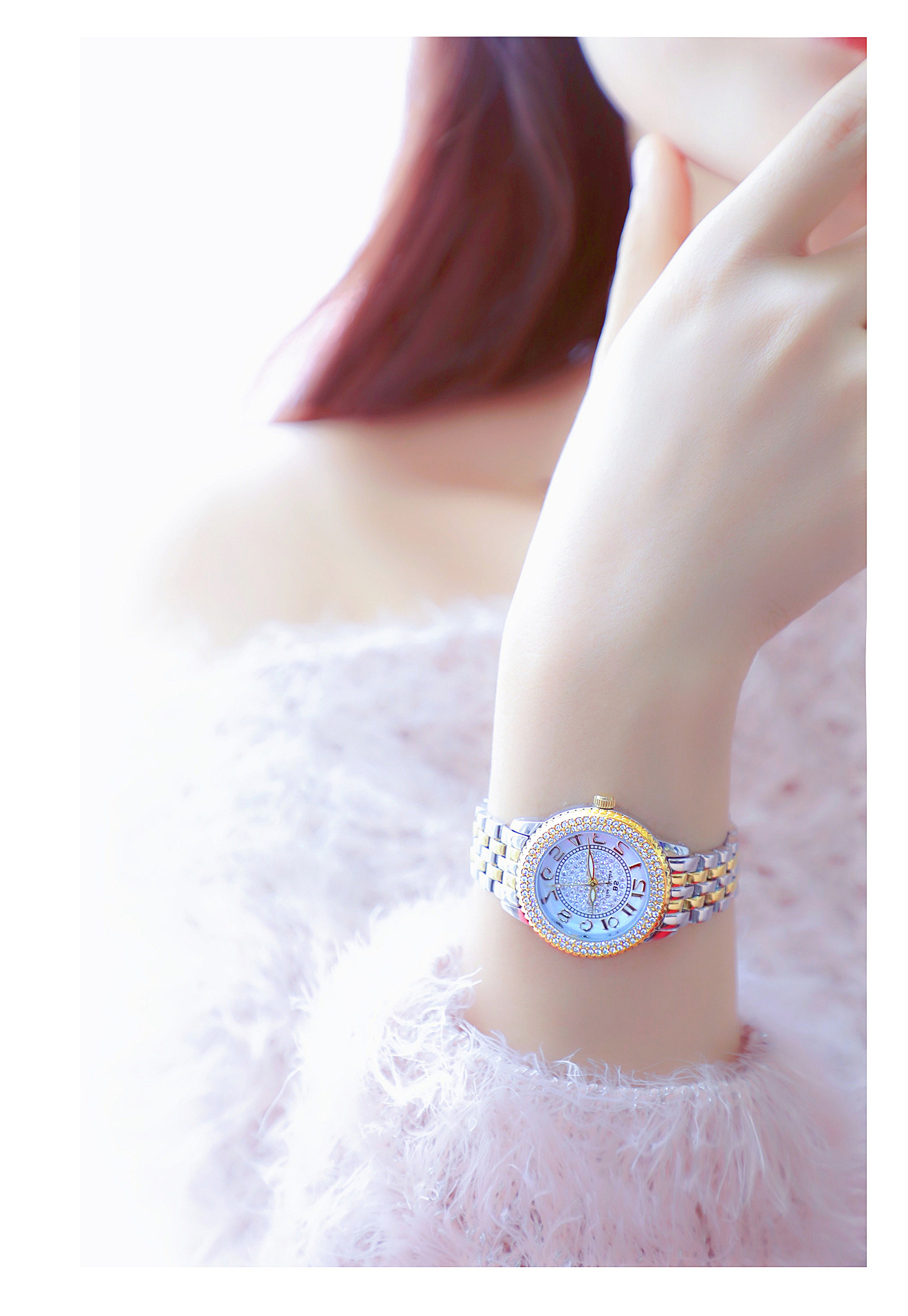 BS新款热销手表厂家直销外贸欧美经典阿拉伯数字刻度女表FA1680-阿里巴巴