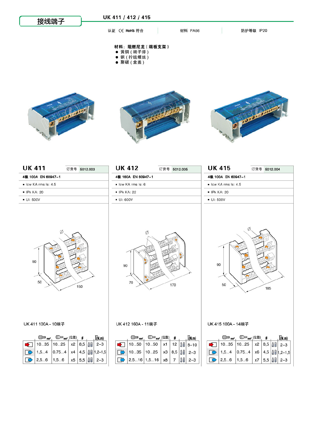 上海雷普单极分线盒UKK250A 汇流排接线盒250A 带电镀 品牌授权-阿里巴巴