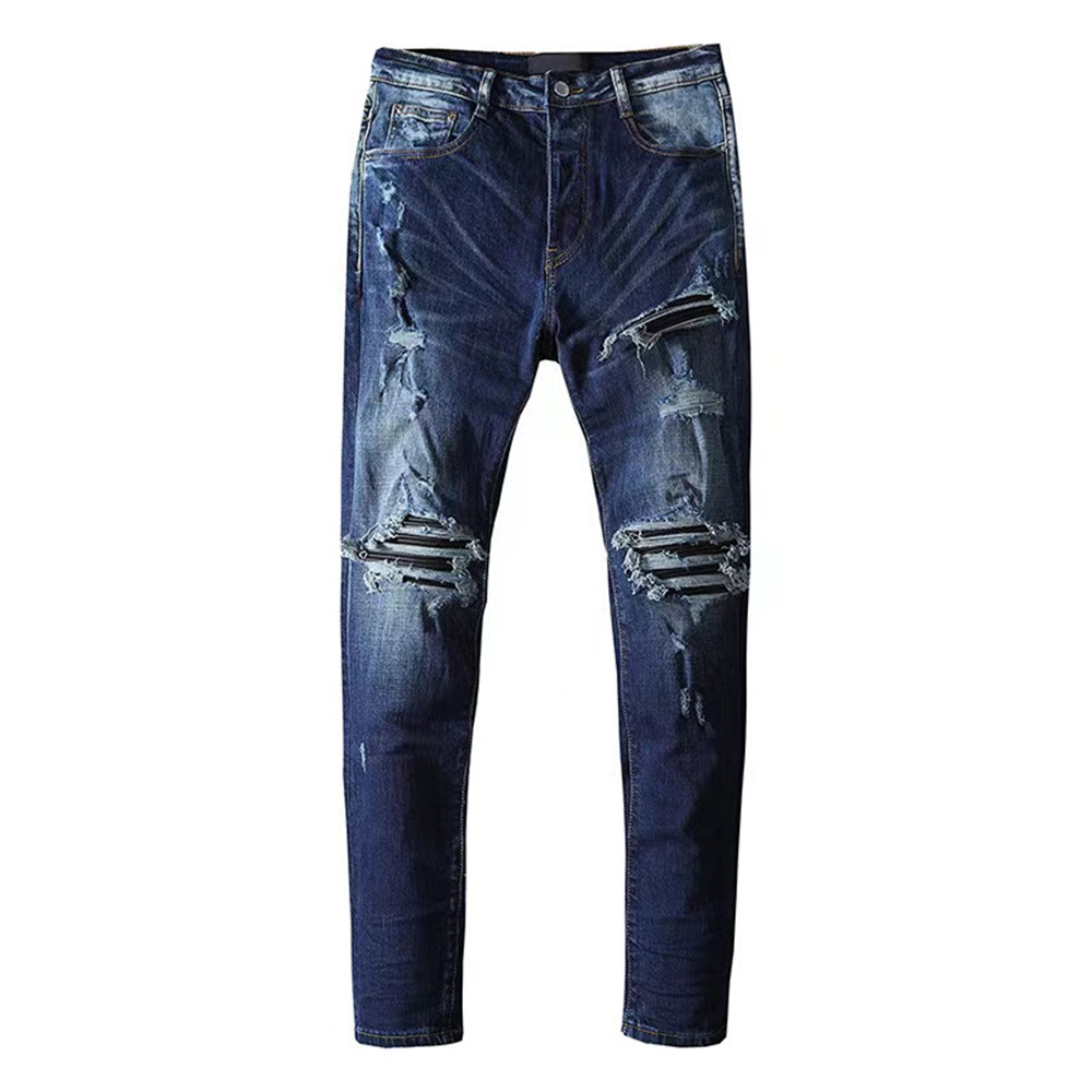 Wholesale AMIRI Foreign Trade New Motorcycle Men's Jeans, European and ...
