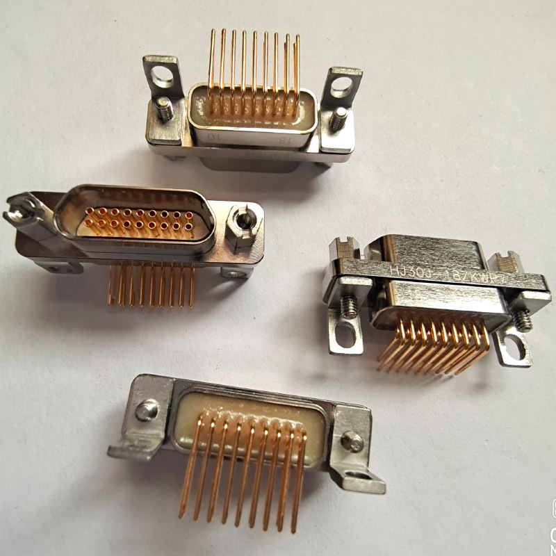 HJ30J带尾罩高速传输矩形连接器HJ30J-12/18/24/30/36/55/100TJ-A-阿里巴巴