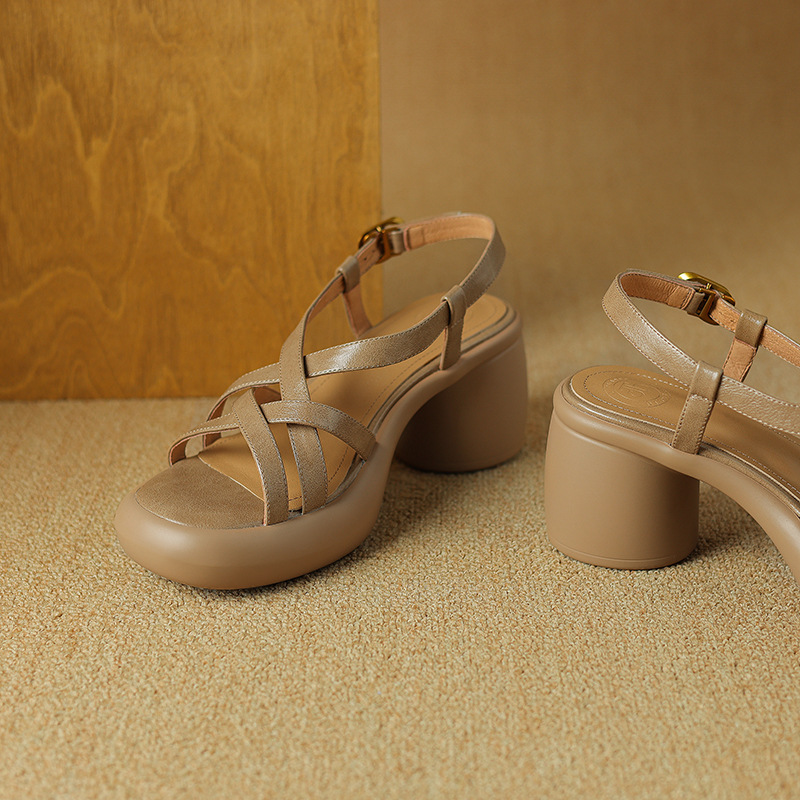 CHIKO Mercy Open Toe Block Heels Platforms Sandals