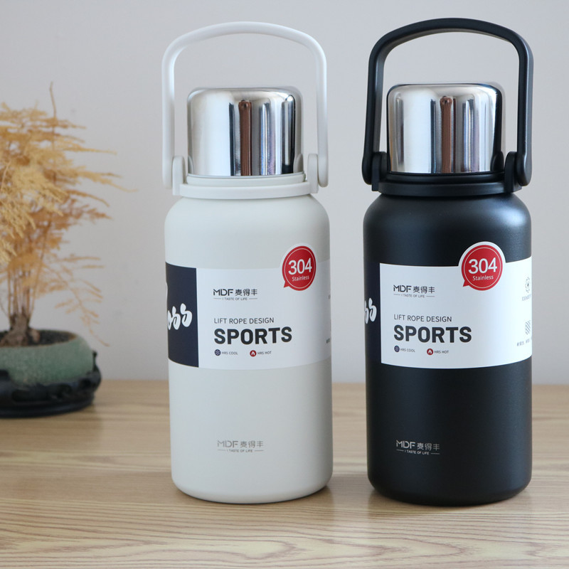 麦得丰保温杯大容量水杯高颜值杯子不锈钢男女户外运动保温水壶-阿里巴巴