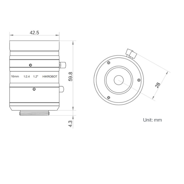 MVL-KF1624M-25MP 海康威视2500万像素1.2英寸C接口16mm工业镜头-阿里巴巴