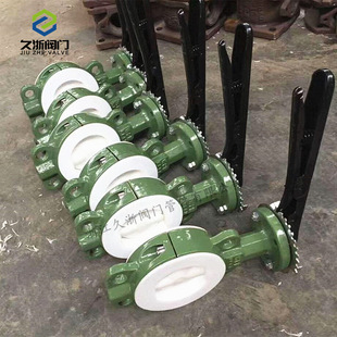 衬氟对夹蝶阀 D371F46-10C 衬氟阀门厂家直销防腐脱硫化工阀门-阿里巴巴