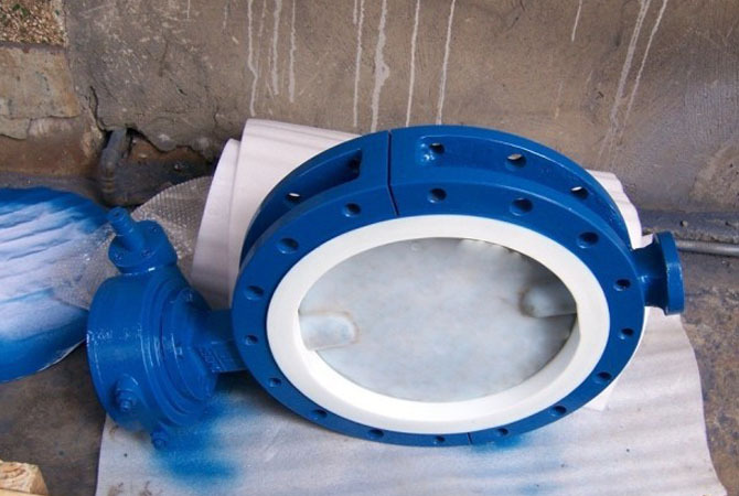 FGO 手枘式法兰衬氟蝶阀 耐腐蚀耐酸碱 衬氟法兰蝶阀 D341F46-16C-阿里巴巴