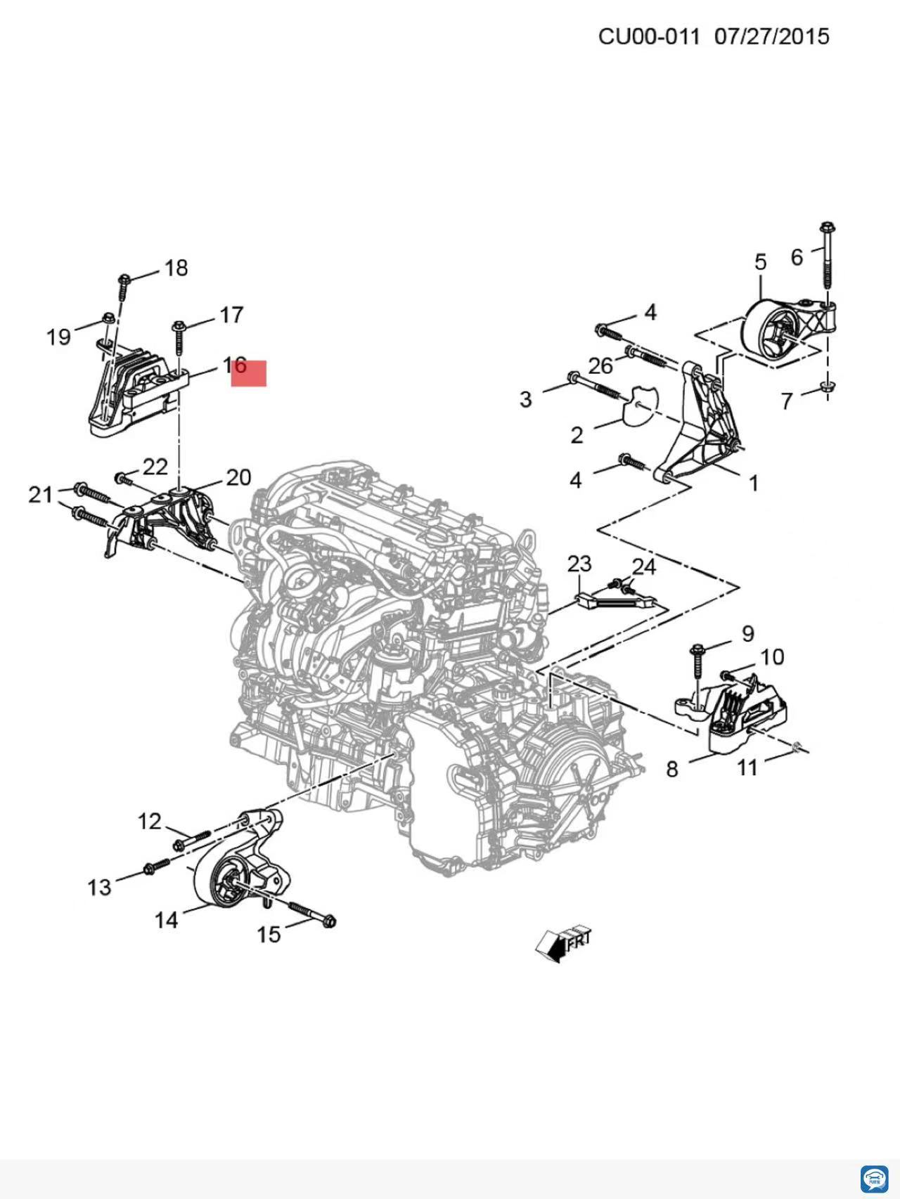 9038769 71适用于别克新GL8陆尊左右前后机脚胶 发动机变速箱脚胶-阿里巴巴