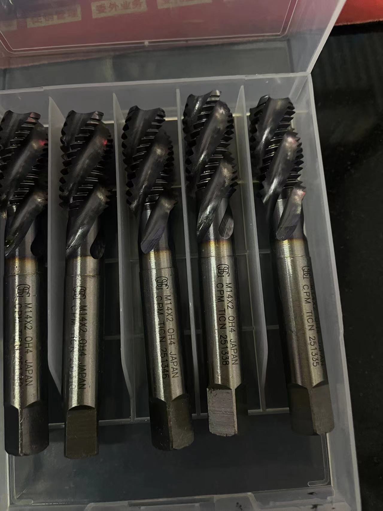 日本进二OSG丝锥镀钴螺旋丝攻M2M2.5M3M4M5M6M8M10M12M1416修磨过-阿里巴巴