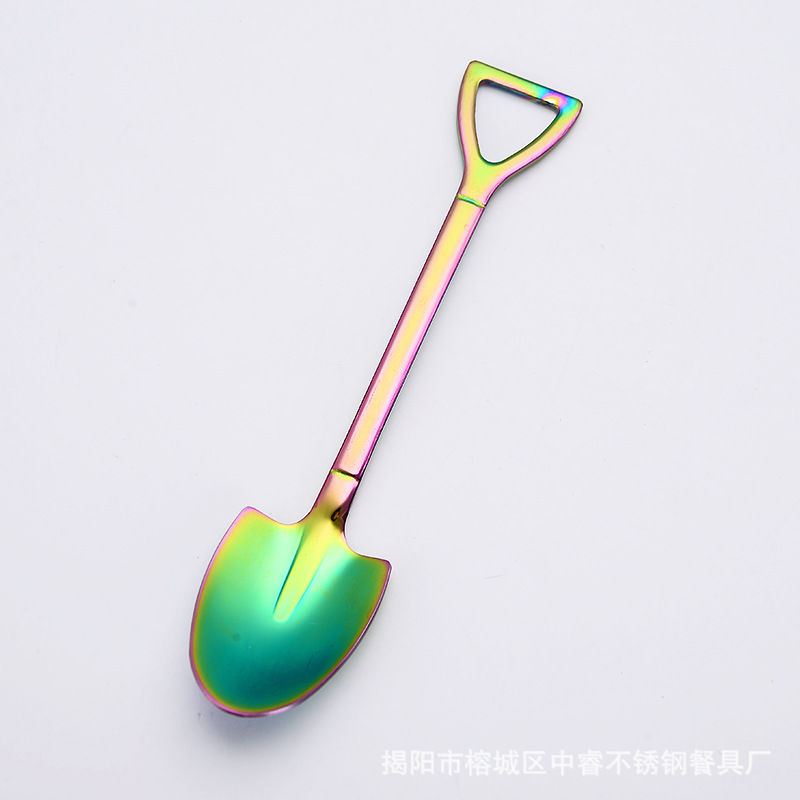 304 stainless steel new creative spade small spoon ice cream fruit ...