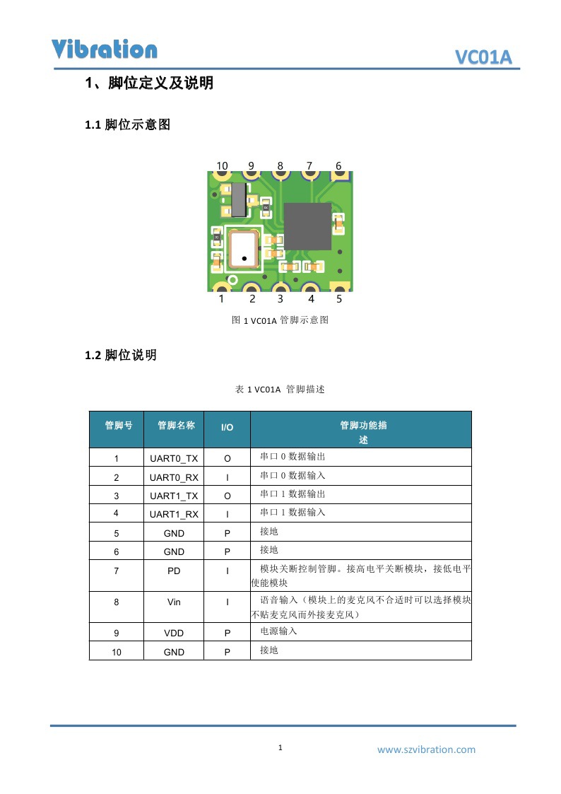 VC01A低功耗离线语音识别模块 多场景远距离语音识别智能控制芯片-阿里巴巴