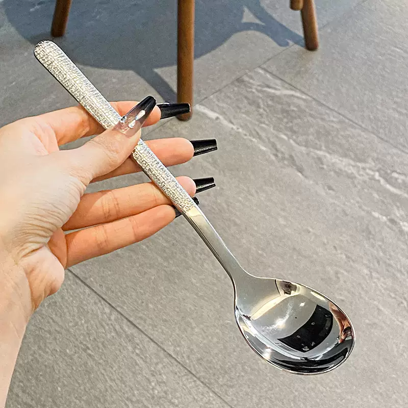 Korean-style Long Handle Spoon 304 Stainless Steel | E2G