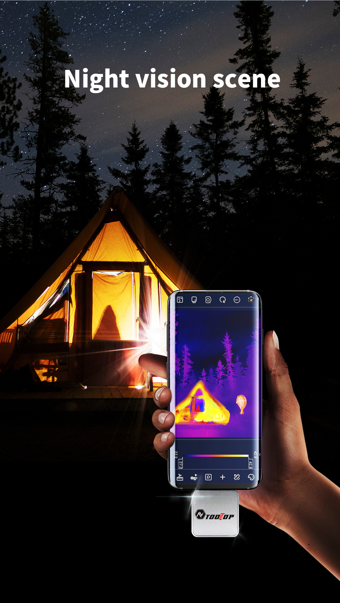 TOOLTOP T160 T256 手机热成像插卡式热成像 256*192分辨率-阿里巴巴