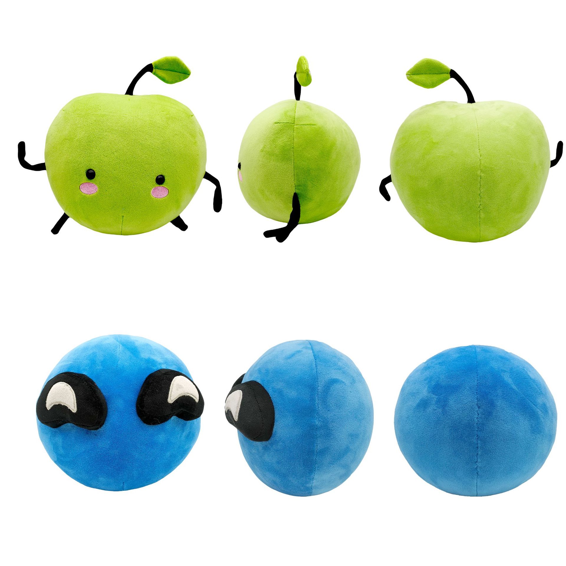 跨境新品 PWA Ball Plush 绿苹果与大眼睛抱枕公仔 毛绒抱枕玩偶-阿里巴巴
