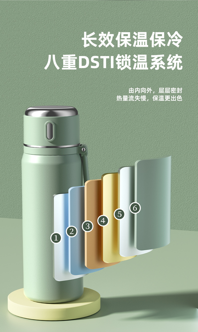 保温杯女生高颜值316不锈钢大容量水杯便携学生上学专用水壶logo-阿里巴巴