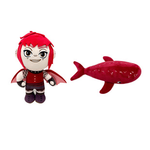 跨境新款 NIMONA Shark plush 怪物少女妮莫娜毛绒玩具 动漫毛绒-阿里巴巴