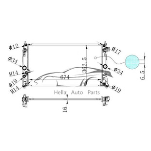 适用TOYOTA PRIUS水箱16400-F2040 164000T541 16400-0T541-阿里巴巴