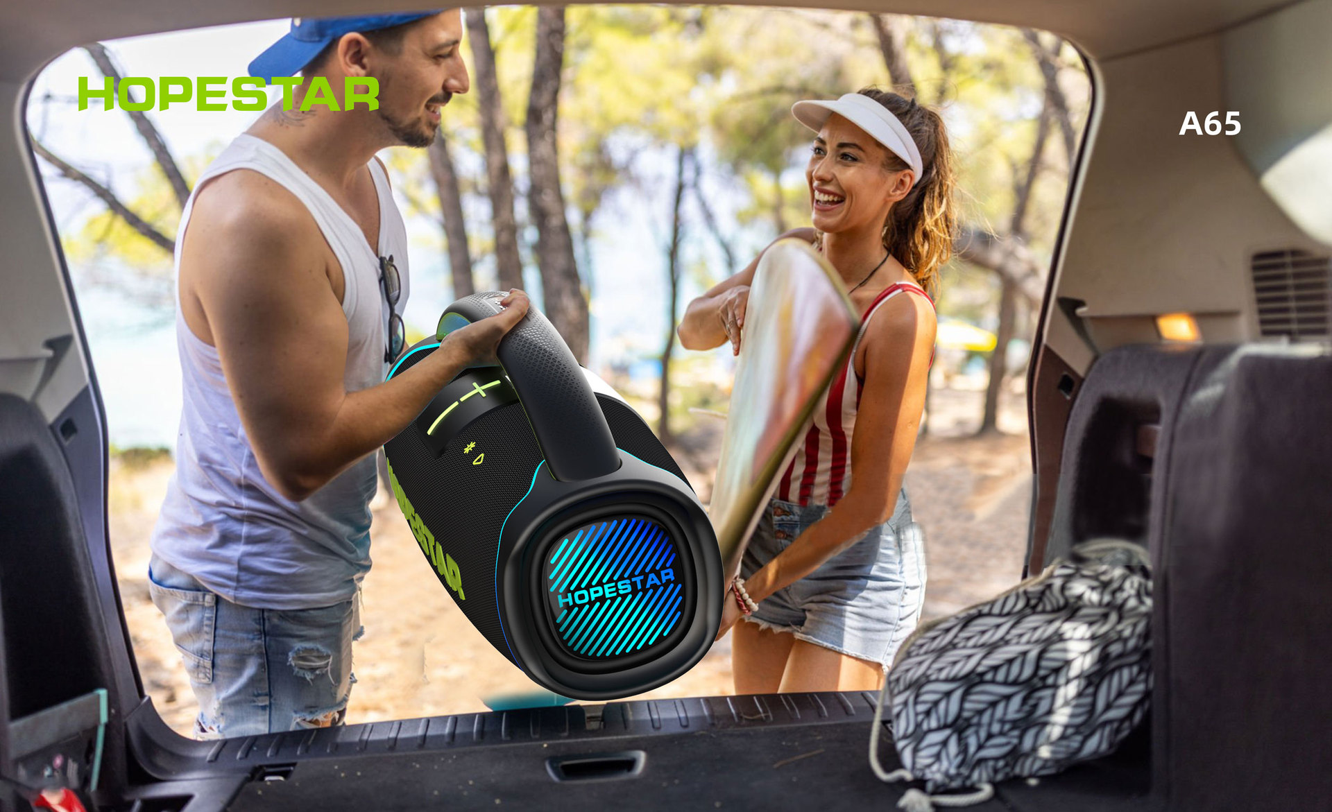 HOPESTAR-A65蓝牙音箱跨境超重低音炮串联户外便携带话筒300W音响-阿里巴巴