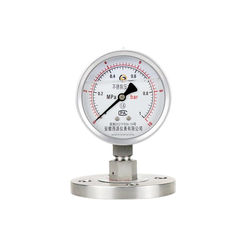 不锈钢隔膜压力表1.6mpa高压水气液压防腐防爆Y100BF 真空压力表-阿里巴巴
