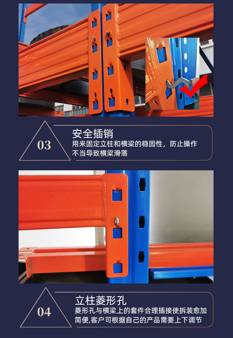 重型仓储货架仓库托盘承重货架高位仓储货架加厚横梁货架重型货架-阿里巴巴