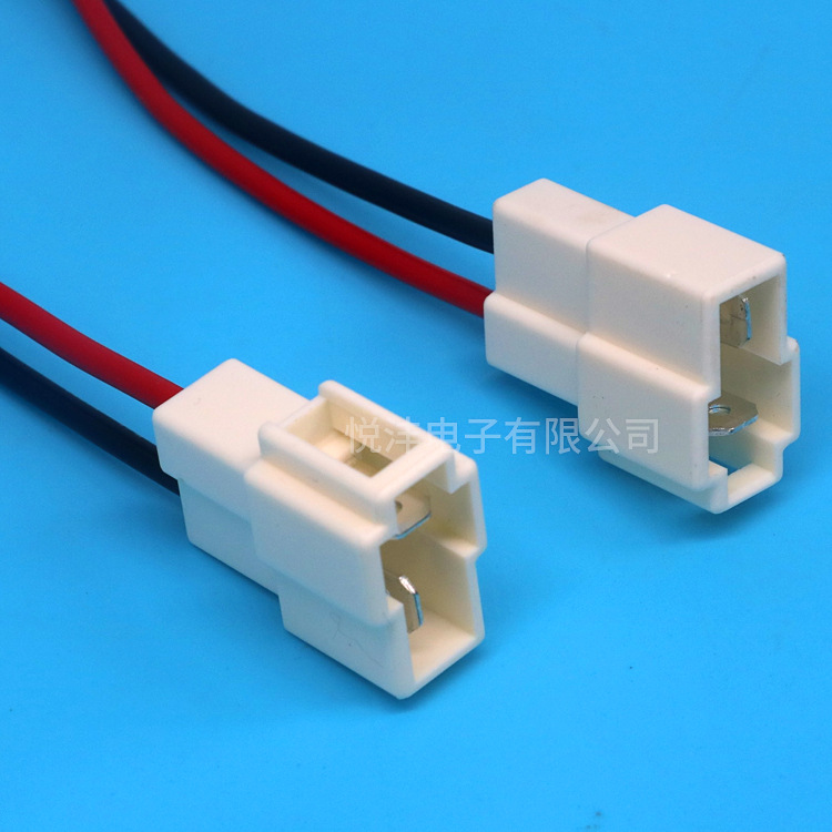 6.3四方插簧端子线 250端子线 DJ7021-6.3-11公母空中对接连接线-阿里巴巴